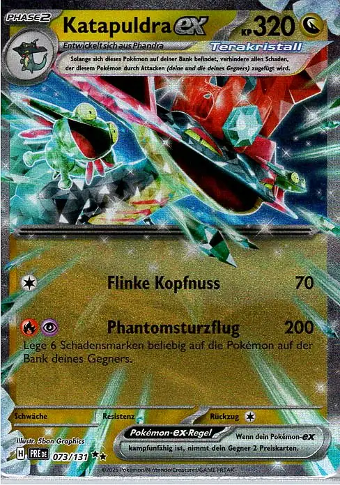 Katapuldra EX (PRE 073) – Pokémon Terakristall Karte aus dem Set ...