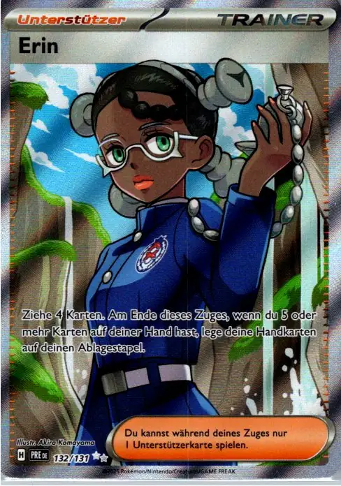 Erin (PRE 132) – Pokemon Trainer Full Art Karte aus Prismatische ...