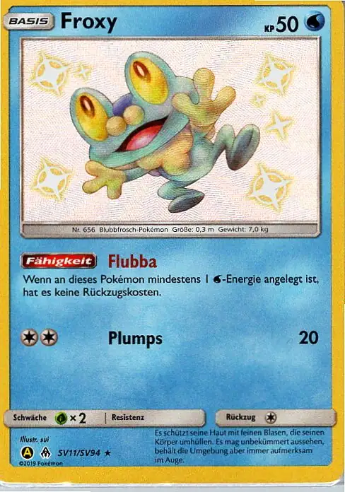Froxy (HIF SV11) – Pokémon Shiny Karte aus Verborgenes Schicksal in Deutsch