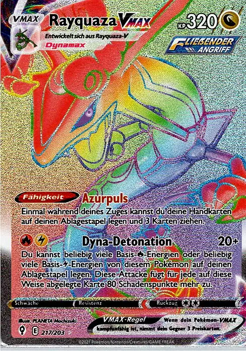 Pokemon Karten Rayquaza Vmax