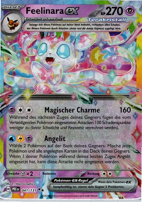 Feelinara EX (PRE 041) – Pokémon Terakristall Karte aus dem Set ...